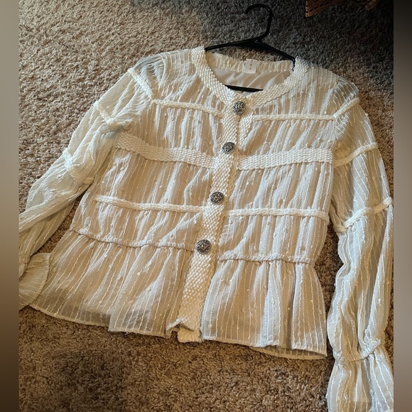 Tops | Nice Off White Blouse | Poshmark